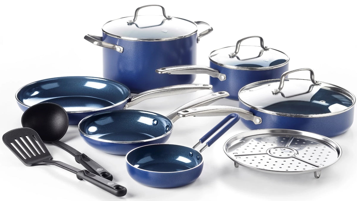 Blue Diamond 12-Piece Cookware Set – Home Haven Décor Store